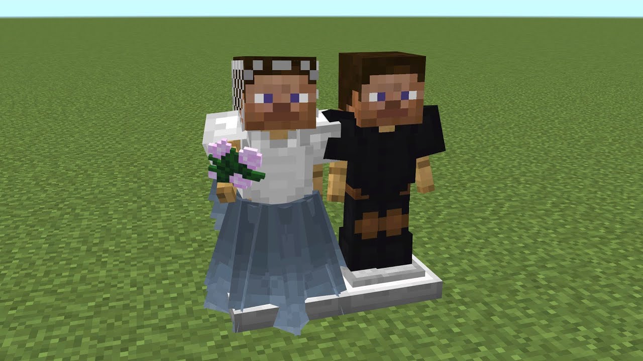 how to make wedding in minecraft - YouTube