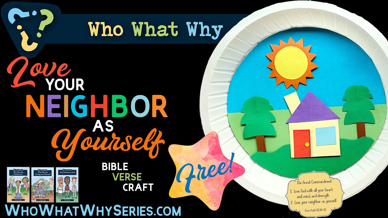 Love Your Neighbor As Yourself Verse Craft - YouTube