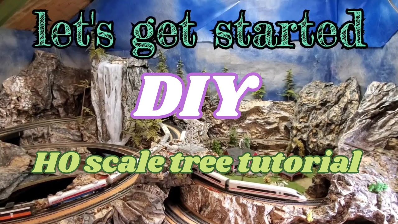 Model railroad tree making tutorial, Cedar trees in HO. - YouTube