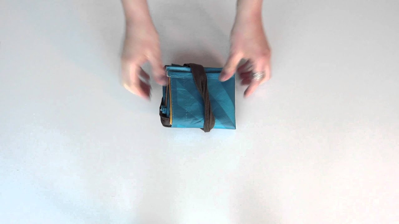 How to Fold Re-Usable Bag to Save the Most Space - YouTube