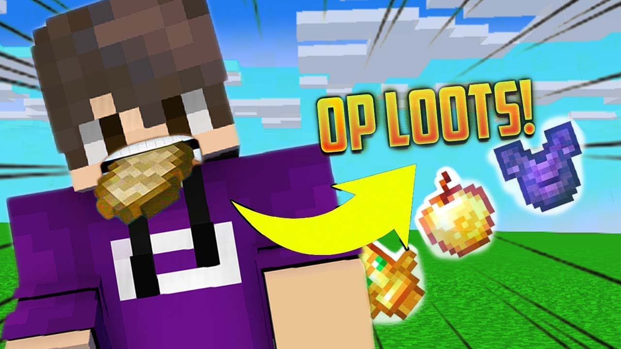 Minecraft but EATING Gives OP ITEMS...😎 - YouTube