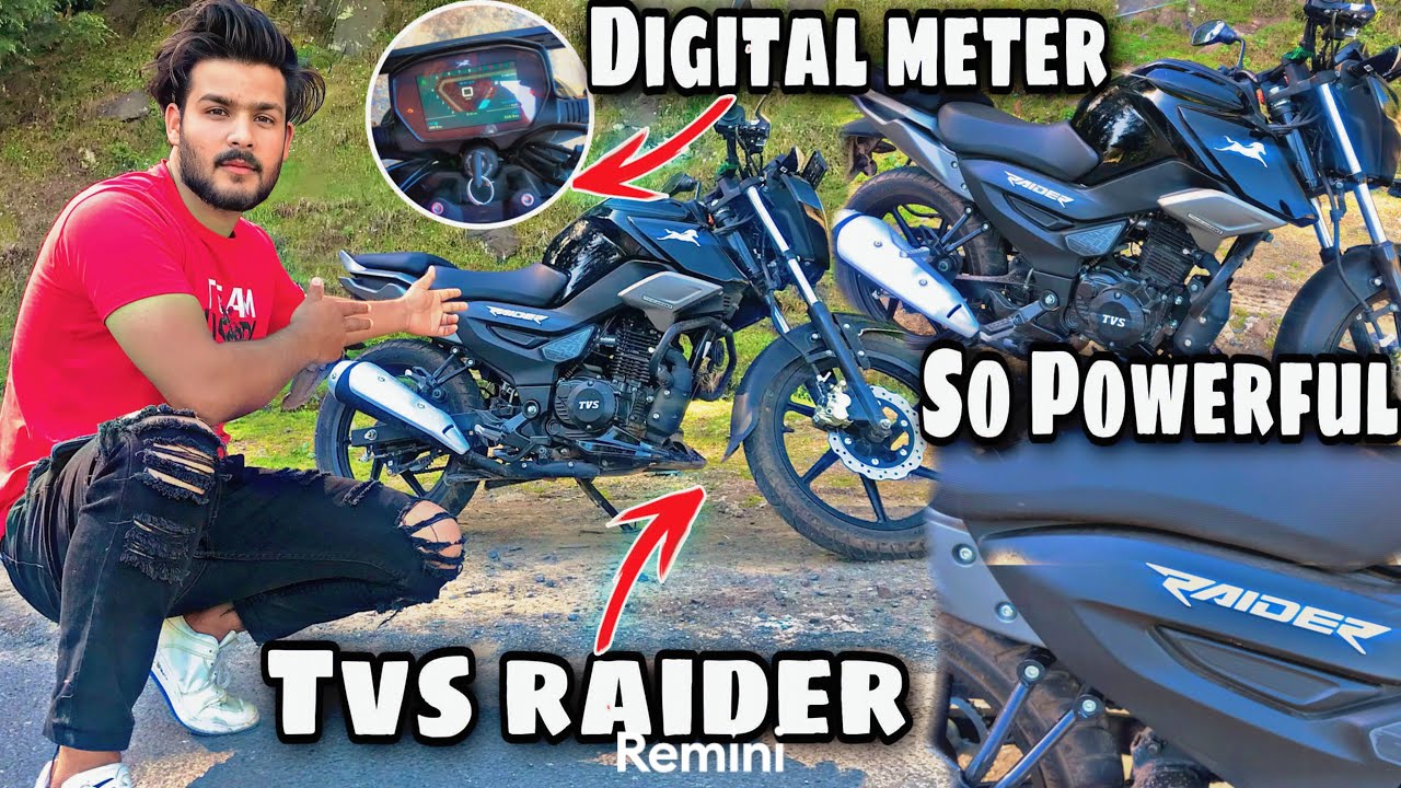 Tvs raider bike review|| so powerful with digital meter 😱😱#tvs #rider # ...