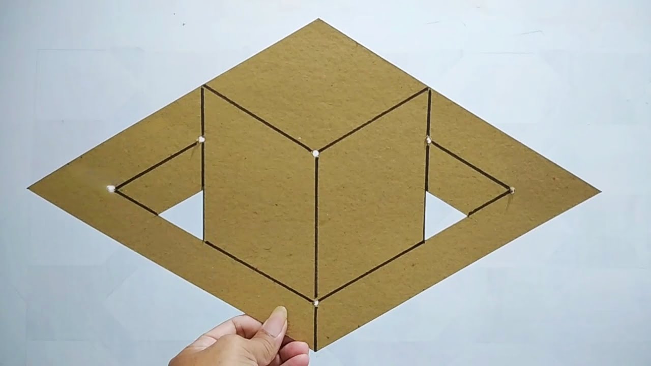 How to draw wall 3D || 3D wall art painting || 3D wall painting ...