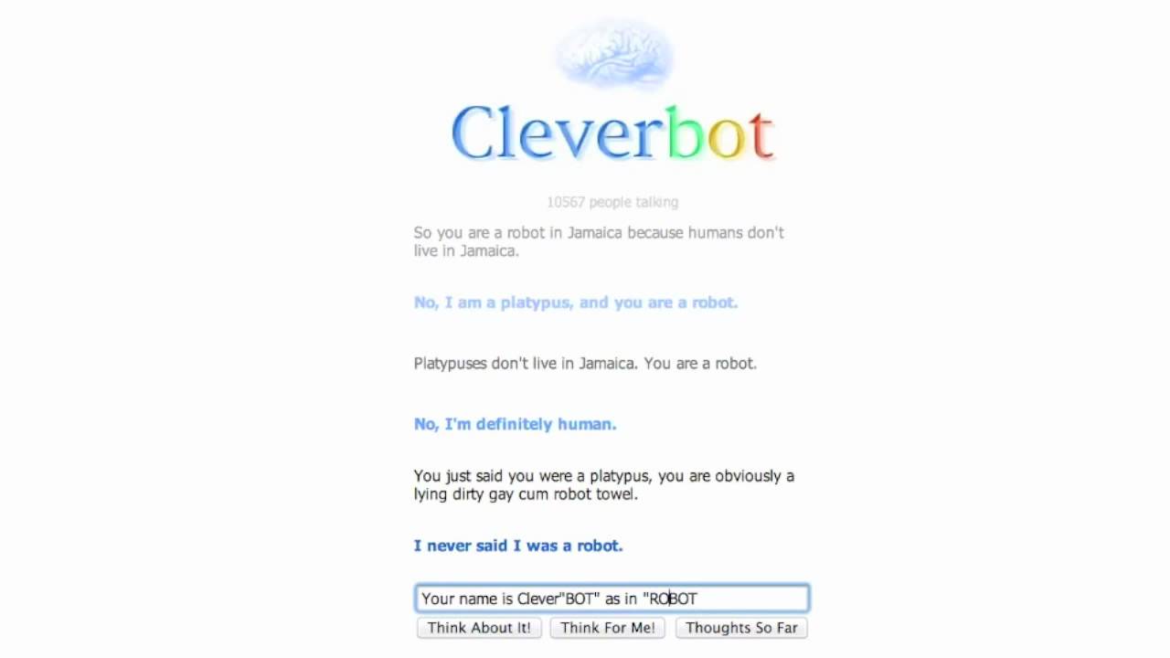 Convincing Cleverbot it is a Gay Robot - YouTube