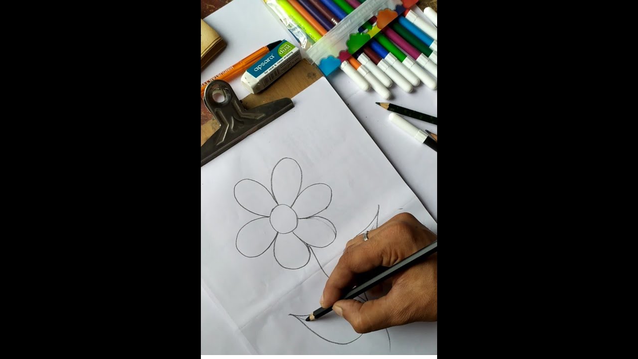 Ashish Kumar/How to draw a flower/simple drawing for child/fun keep art ...