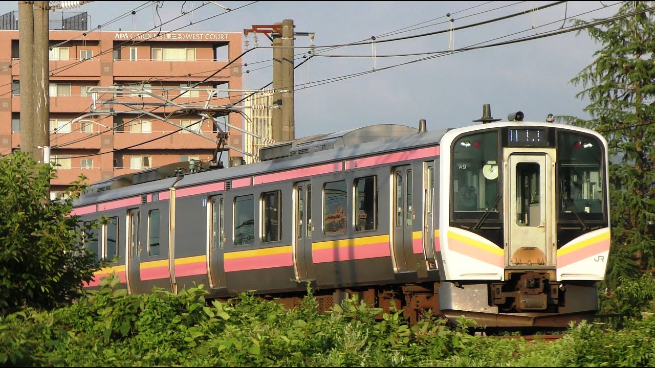 長岡花火臨時9446M【4K】信越本線上りE129系A9+B19編成 - YouTube