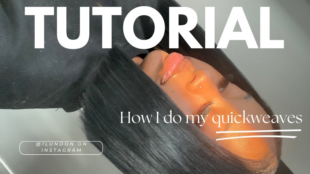 How I do my middle part quickweaves | tutorial - YouTube