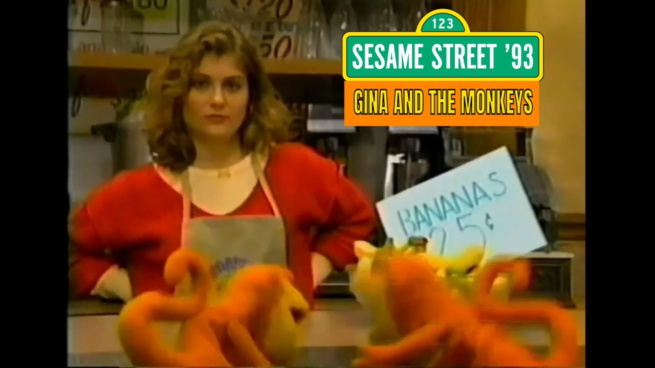 Sesame Street '93: Gina And The Monkeys - YouTube