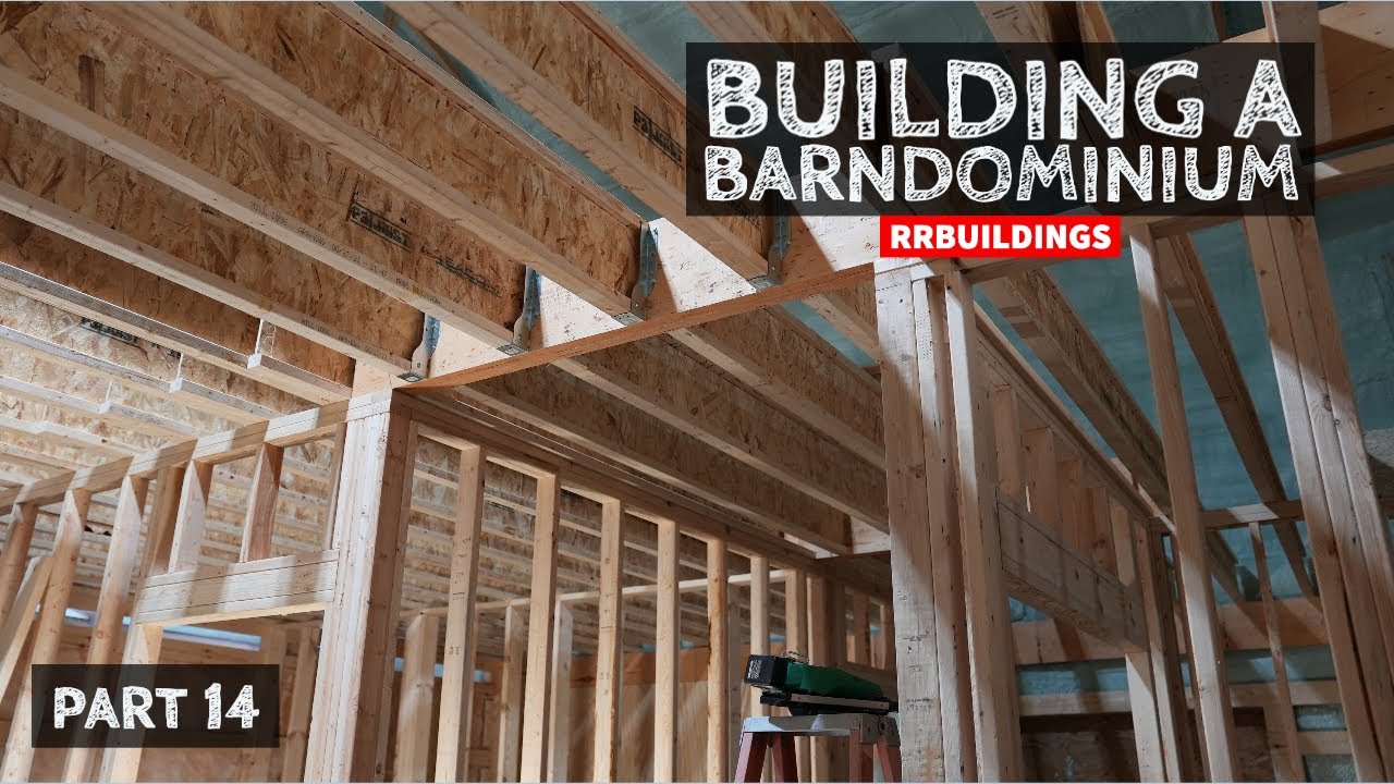 Building a Barndominium 14: Interior 1st Floor Wall Framing - YouTube