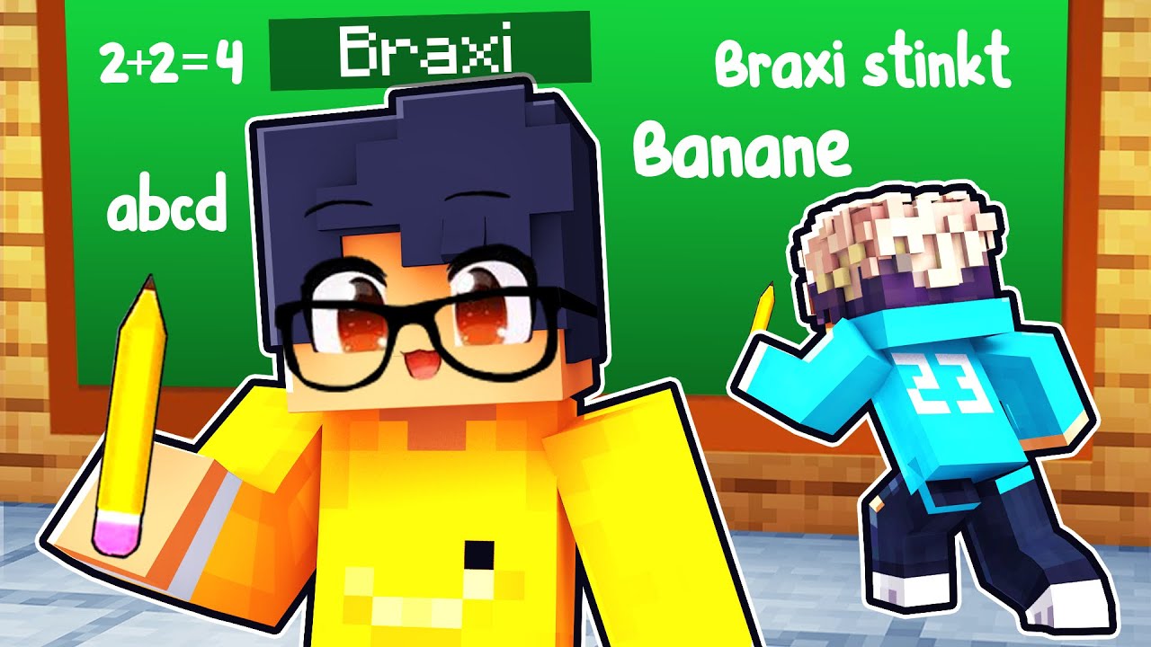 BRAXI wird LEHRER in Minecraft! - YouTube