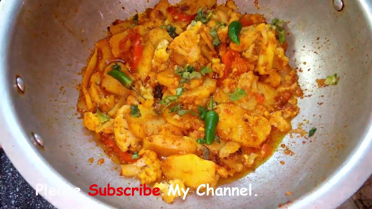 Masaledar Gobi Aloo Recipe | آلو گوبھی | Aloo Gobi Masala Recipe - Fry ...