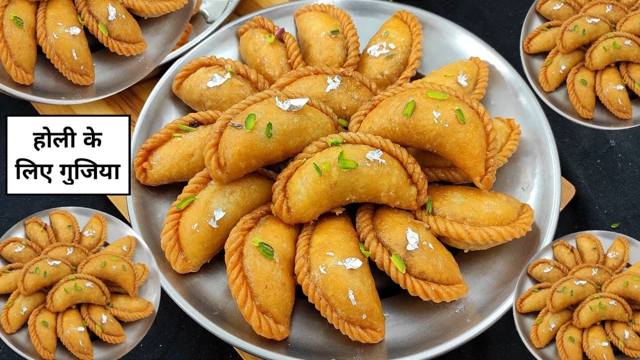 होली के लिए गुजिया बिना सांचा बिना फालतू मेहनत इस तरीके से बनाकर देखे ...