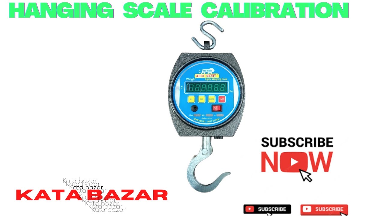 HANGING SCALE CALIBRATION & SOFTWARE - YouTube