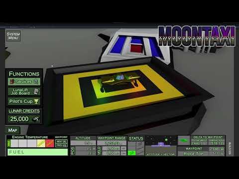 MoonTaxi - Challenging Moonlander Game - NEW FOV changes with velocity - YouTube