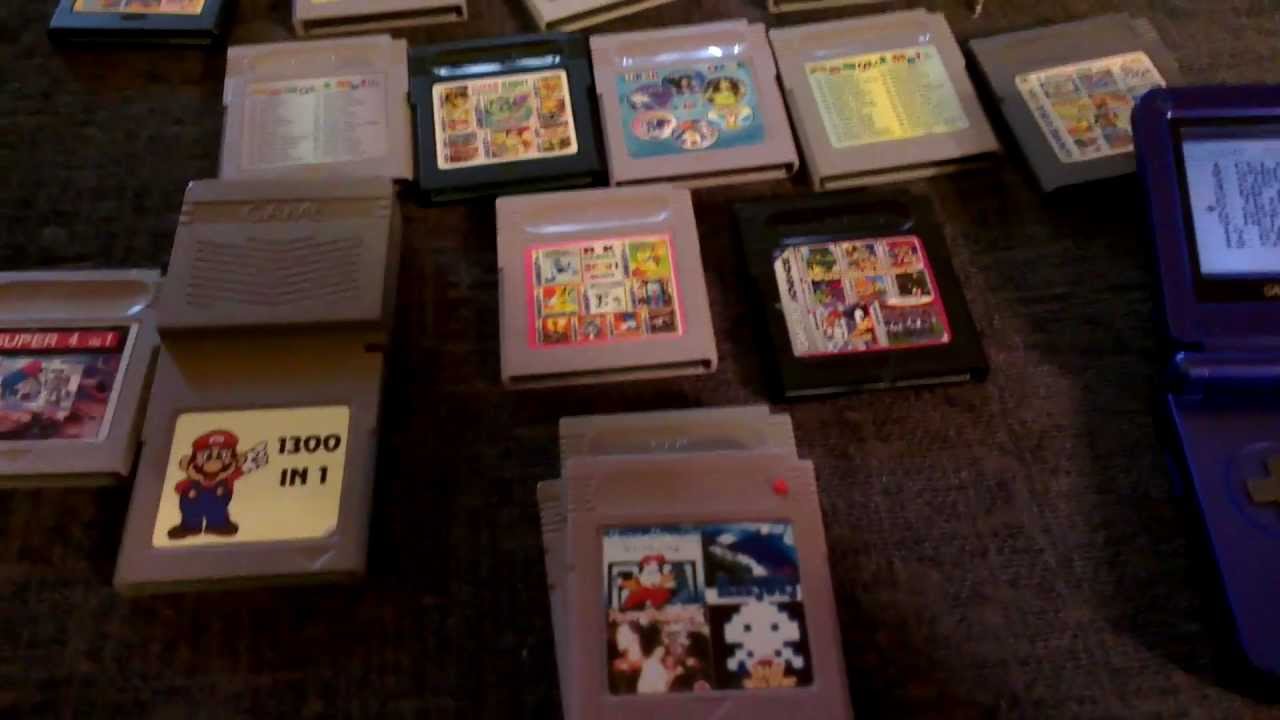 Gameboy bootlegs and multi carts overview - YouTube