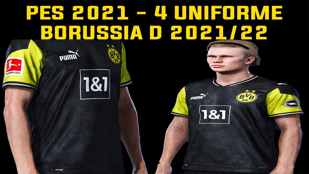 PES 2021 - KIT 4 DO BORUSSIA DORTMUND By @EderMello86 - YouTube