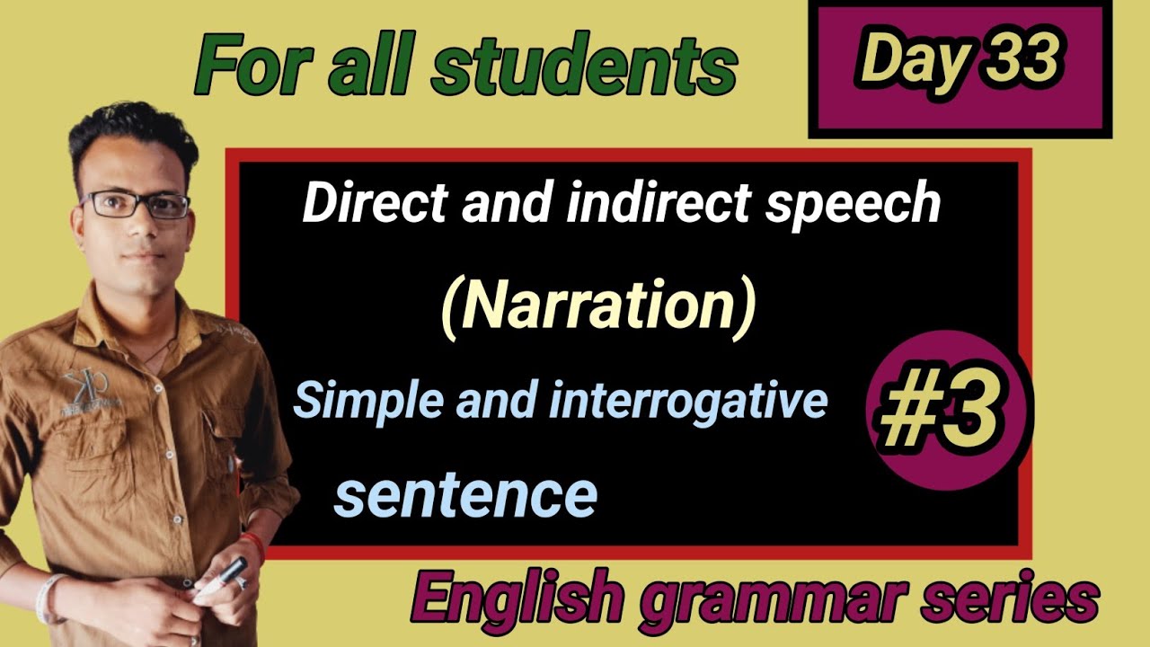 direct and indirect speech | Narration | direct and indirect speech in ...