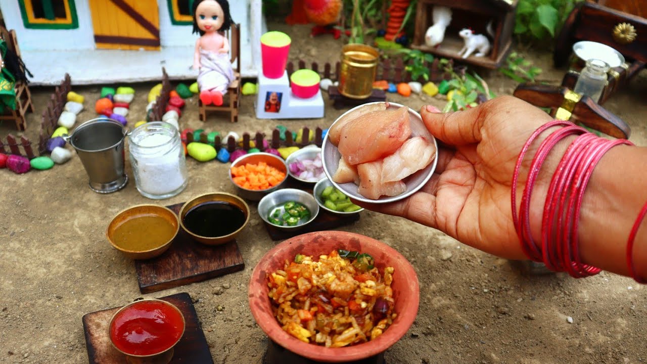 Miniature Mixed Fried Rice Recipe - Restaurant Style || Indian Street ...