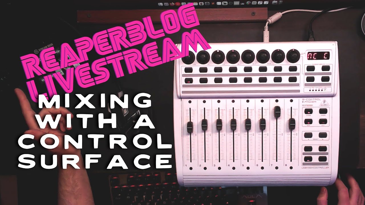 Mixing a song with a control surface - YouTube