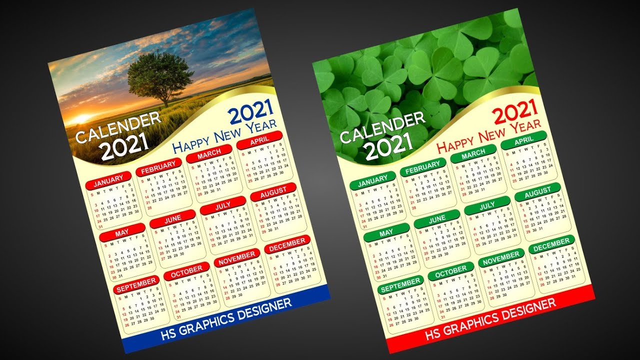 HOW TO CREATE NEW YEAR CALENDAR DESIGN IN CORELDRAW X7 | NEW YEAR ...
