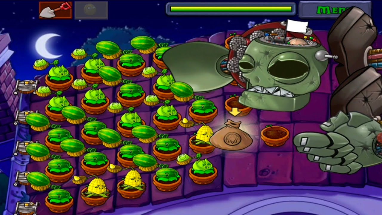 ADVENTURE || Plants Vs Zombies (ROOF) LEVEL 10 last king opponent ...