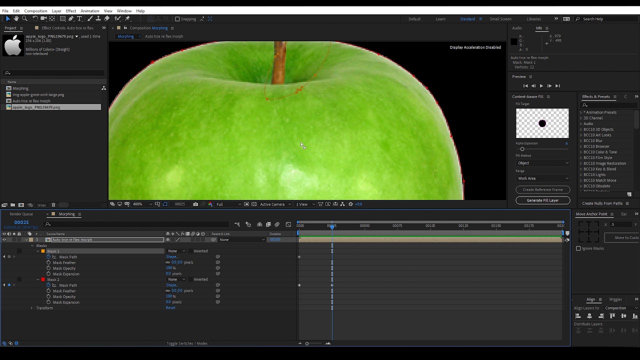 How to simple object morphing in after effects - YouTube