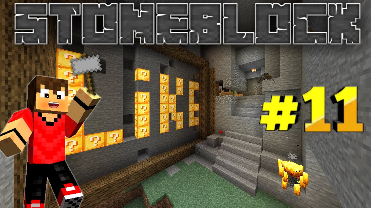 STONEBLOCK O MAPA #11 as Lucky blocks da sorte MODPACK PARA JOGAR MINECRAFT PE COM HORIZON ...