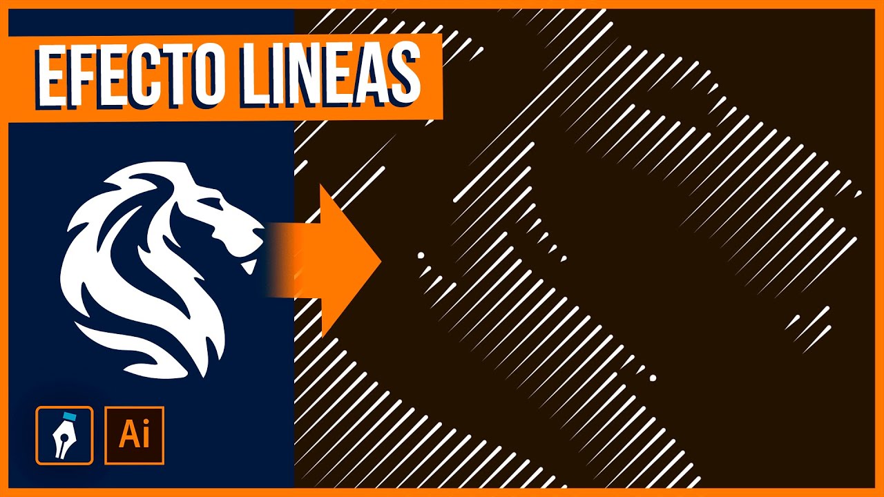 🔥Cómo RELLENAR un LOGO con LINEAS DIAGONALES en Adobe Illustrator - YouTube