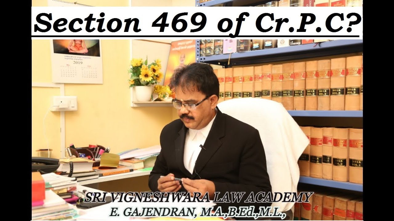 what is section 469 of cr.p.c? - YouTube
