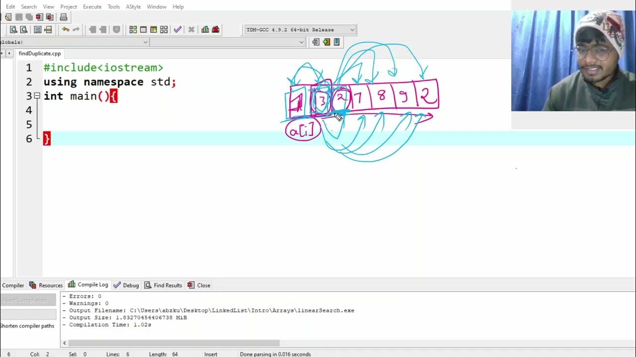Finding Duplicates In Array In C Programming Youtube