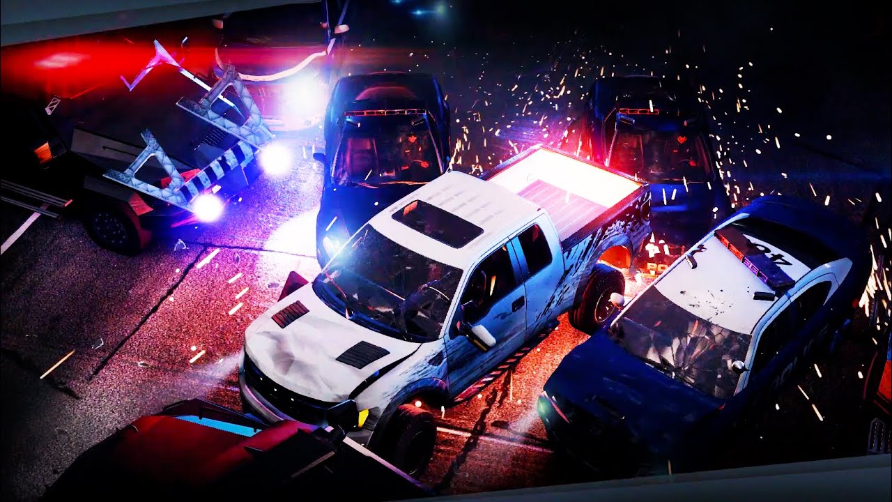 NFS Most Wanted | Police Chase Max Heat Level Busted | Ford F 150 SVT ...