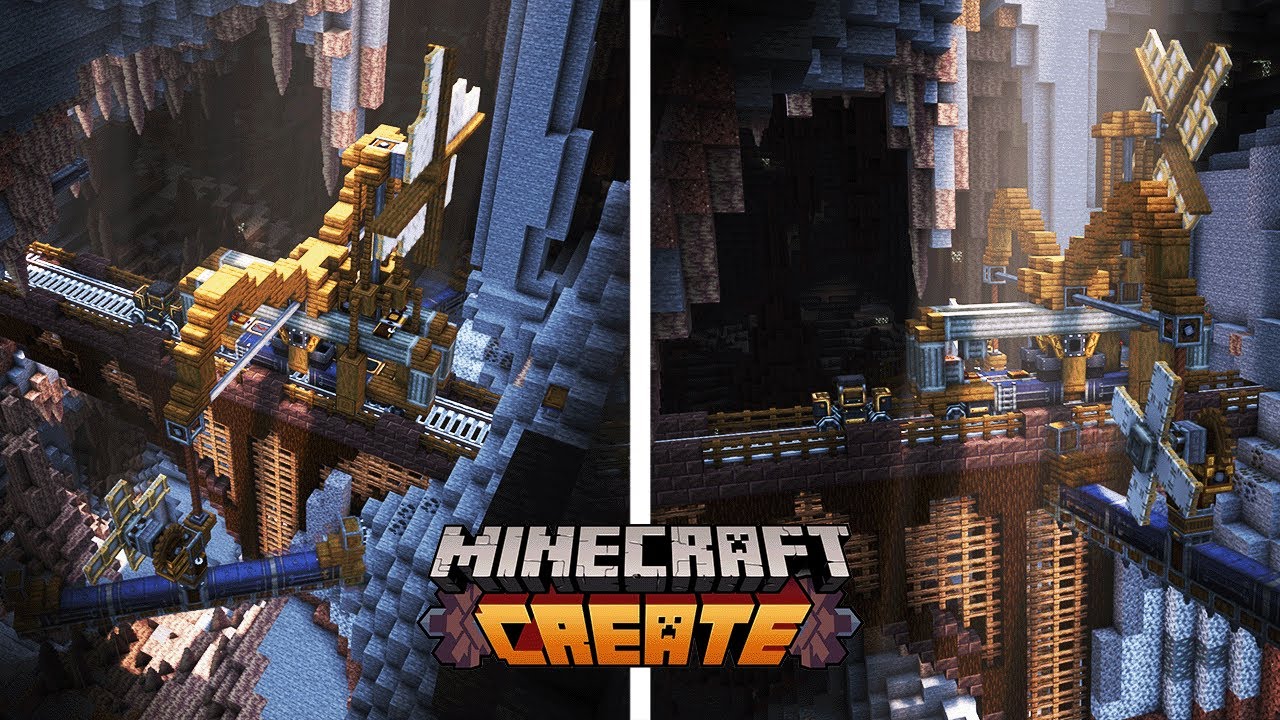 A Quarry Train (Minecraft Create Mod) - YouTube