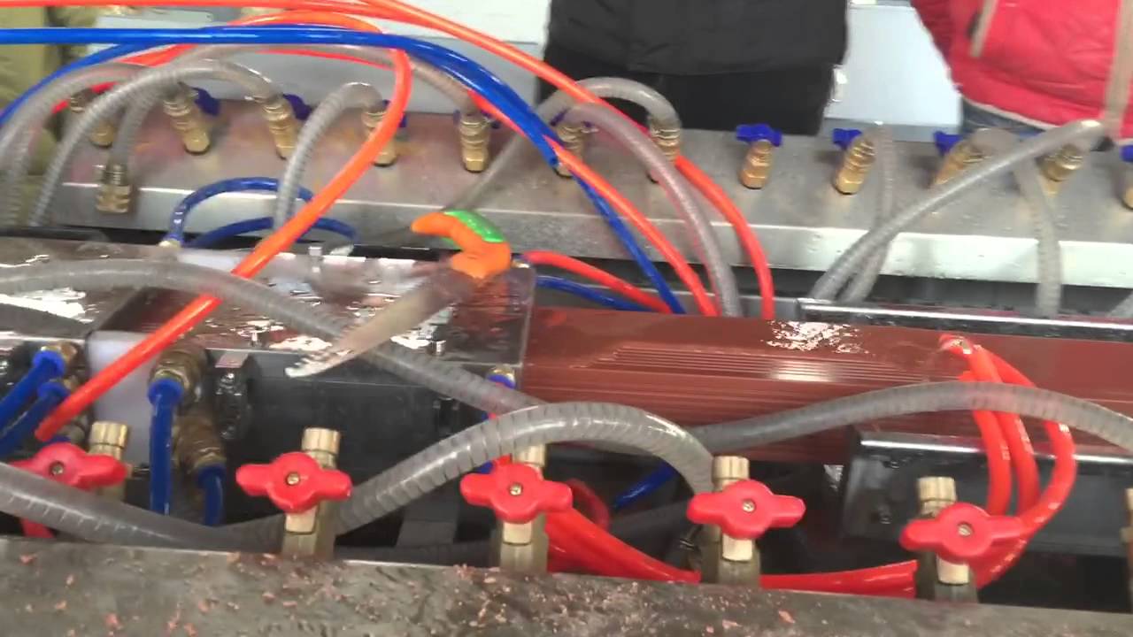 Malaysia customer---wpc edge banding machine/ wpc edge sealing line ...