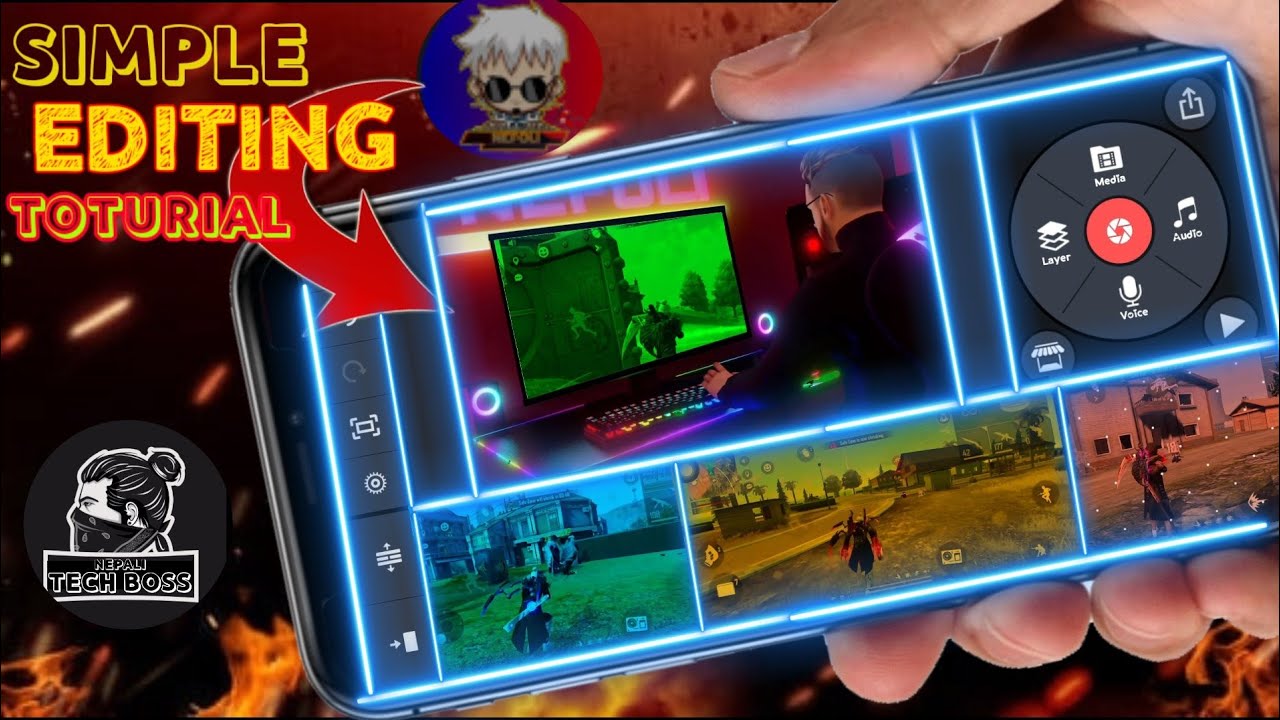Free fire video editing Toturial in nepal |Nefoli |3D Free fire video ...