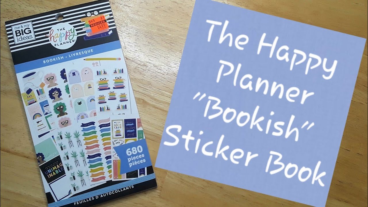 The Happy Planner | Bookish Sticker Book - YouTube