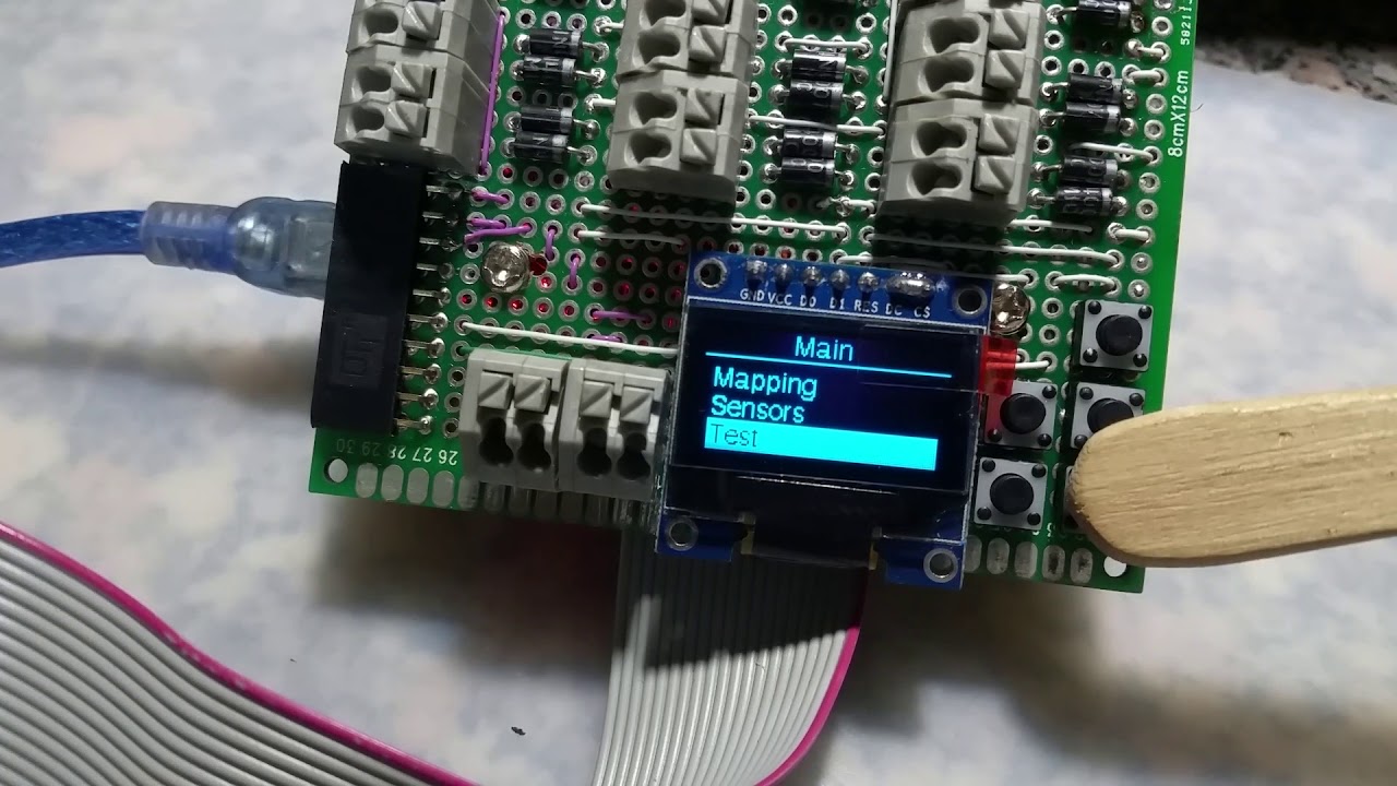 STM32F103VE small menu - YouTube