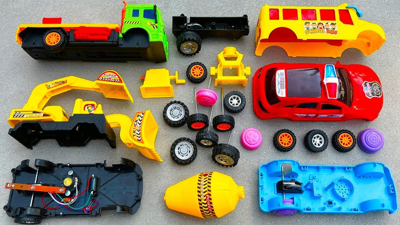 Adding Parts Of Detached Toy Vehicles | Air Plane, Motor Bike ...