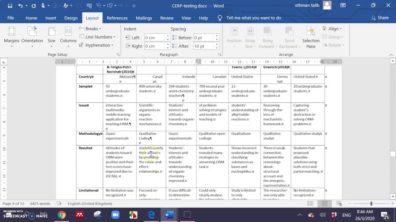 Bina jadual LANDSCAPE dlm artikel 2 columns #52 - YouTube