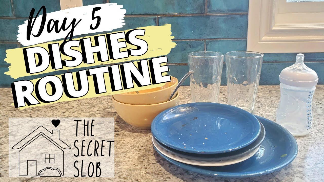 DISHES ROUTINE | Day 5 - The Secret Slob - YouTube