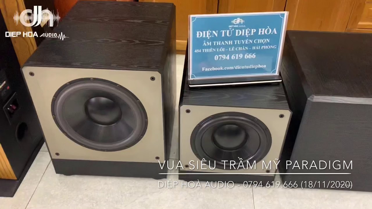VUA SIÊU TRẦM MỸ PARADIGM PDR10 PDR12 PS1000 PW 2100 PW2200 HÀNG VỀ BÁO ...