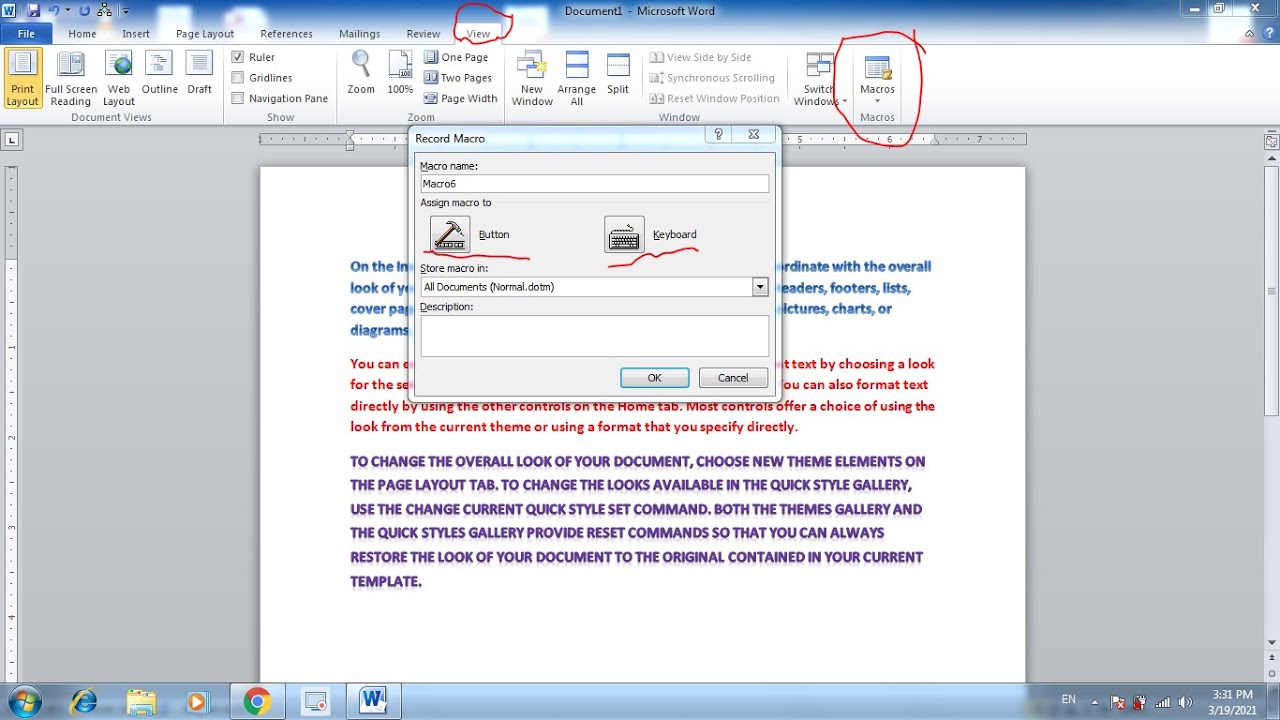 How To Create Macro In MS Word Use Of Macros In MS Word Macro How To Create Macro In MS Word Use Of Macros In MS Word Macro