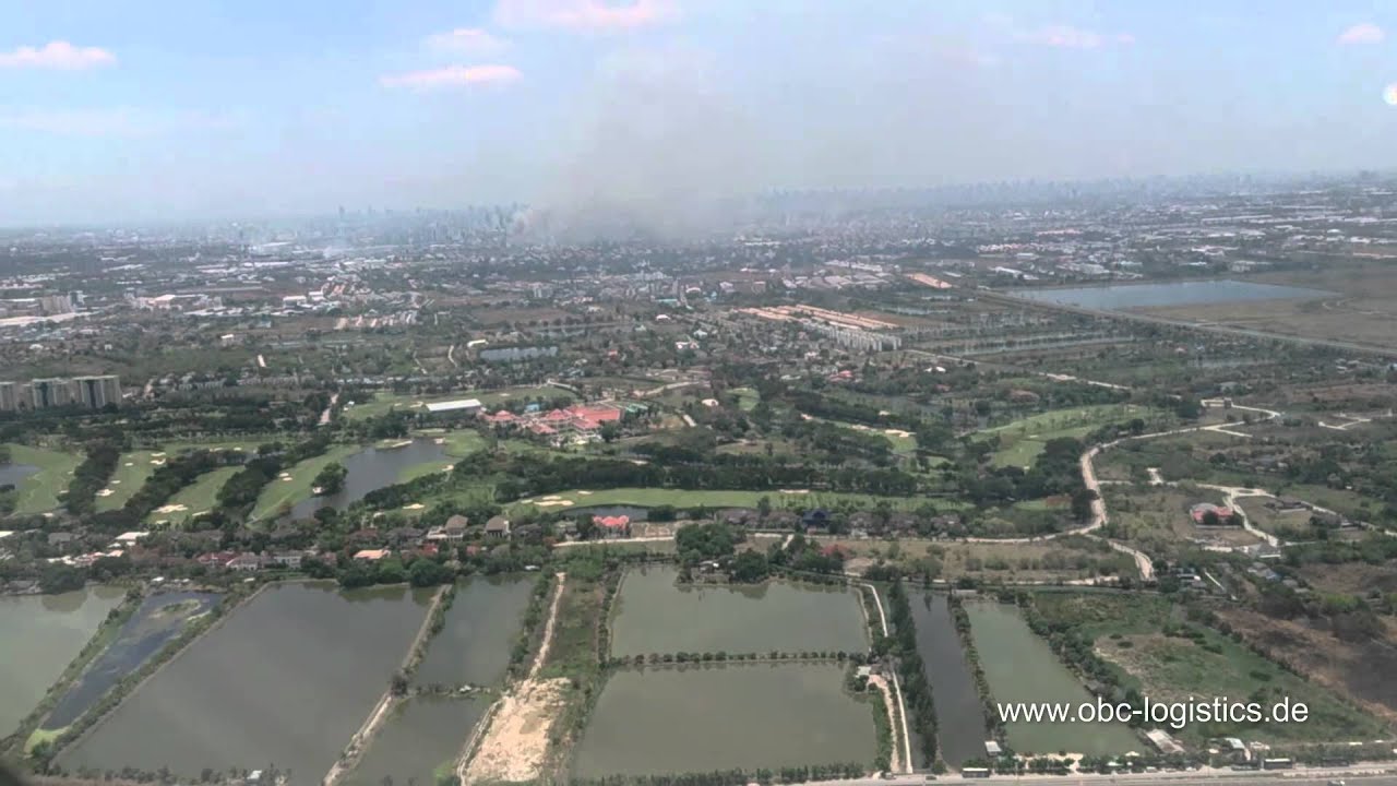 Take off from Bangkok - Lufthansa 773 - YouTube