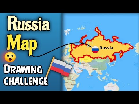 Russia map drawing challenge.....! 🇷🇺।। রাশিয়া মানচিত্র 🇷🇺 - YouTube