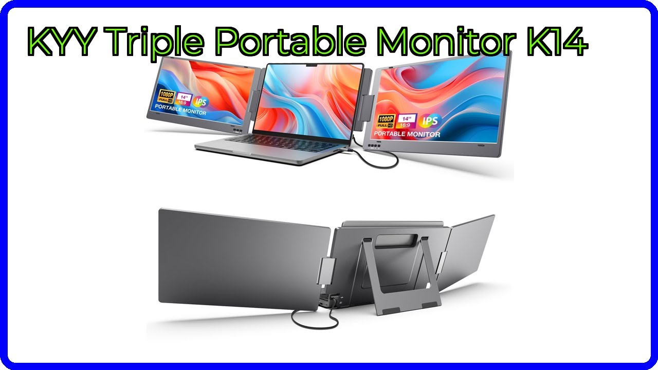 REVIEW (2025): KYY Triple Portable Monitor K14. ESSENTIAL details ...