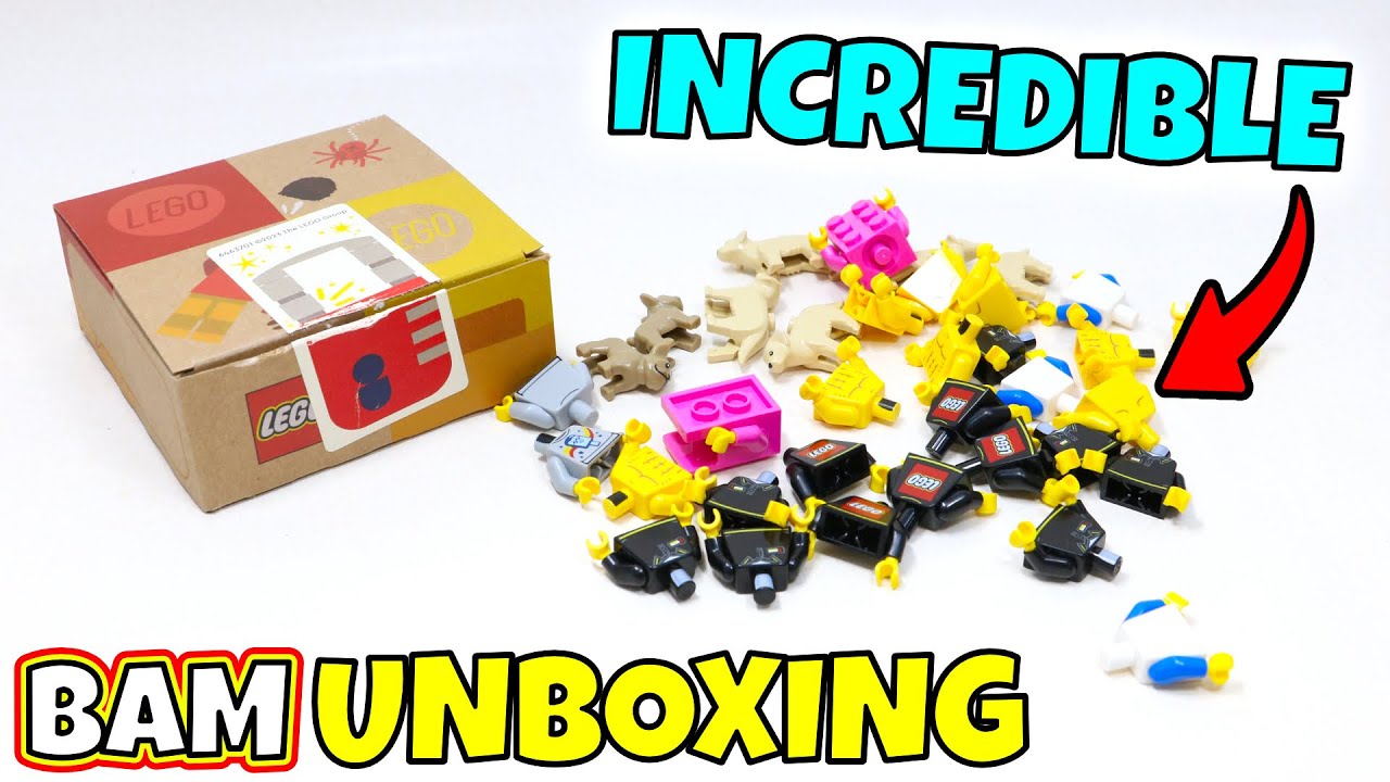 INCREDIBLE LEGO MINIFIGURE PARTS from LEGO STORE | BAM Unboxing - YouTube