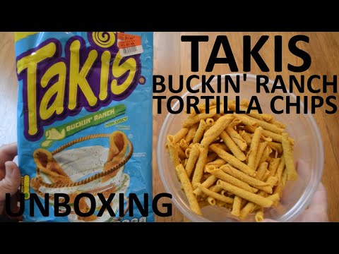 Unboxing Takis Buckin' Ranch Non-Spicy Rolled Tortilla Chips - YouTube