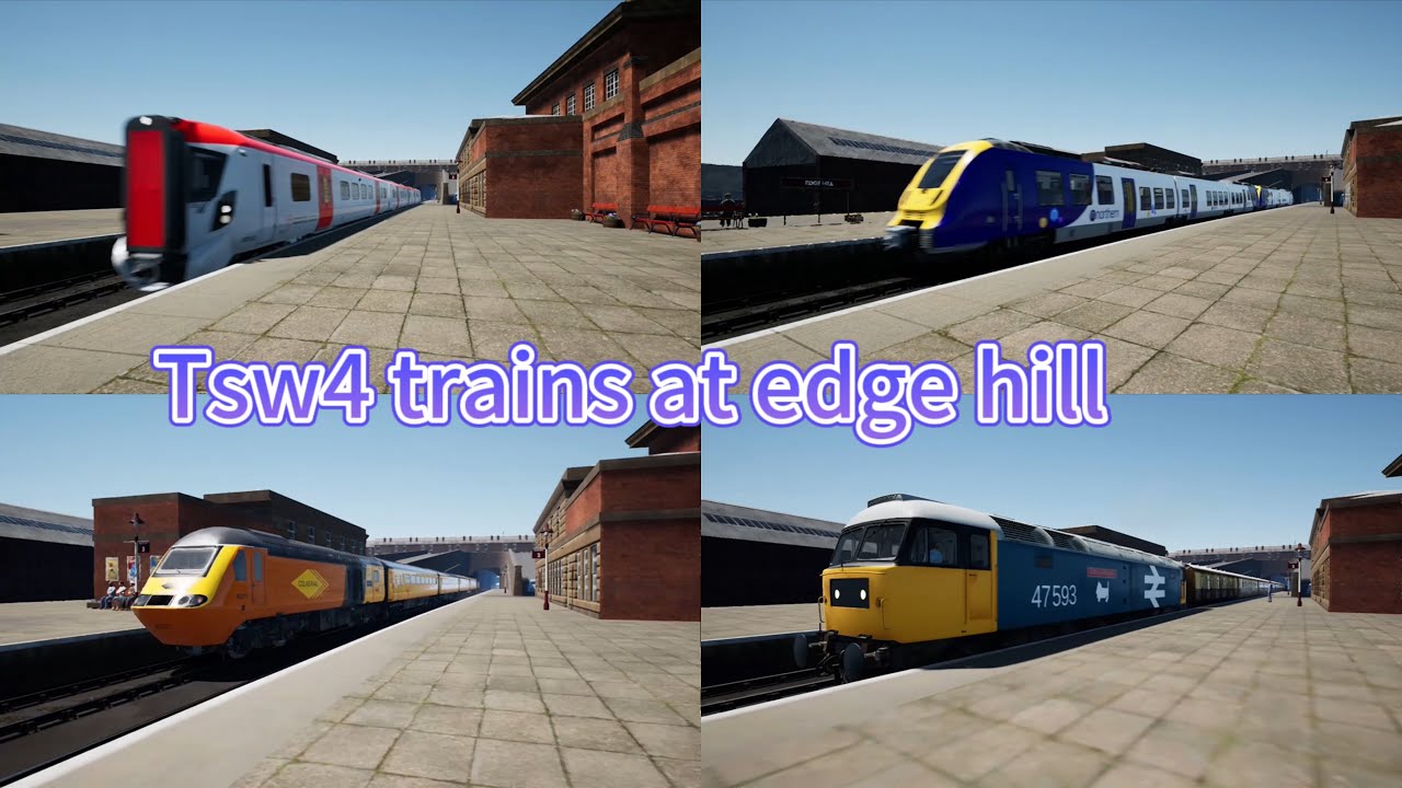 Tsw4 trains at edge hill - YouTube