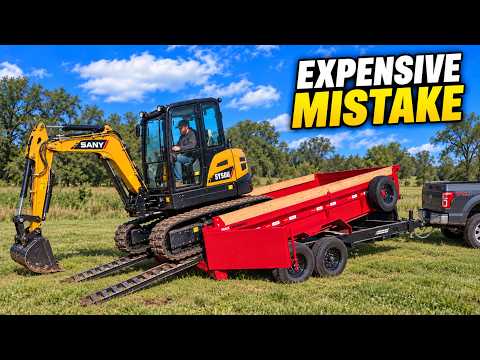 I Tore Up My Dump Trailer Trying to Load an Excavator