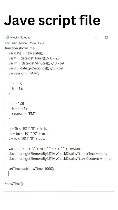 Digital clock🕒 using Java Script😍 - YouTube