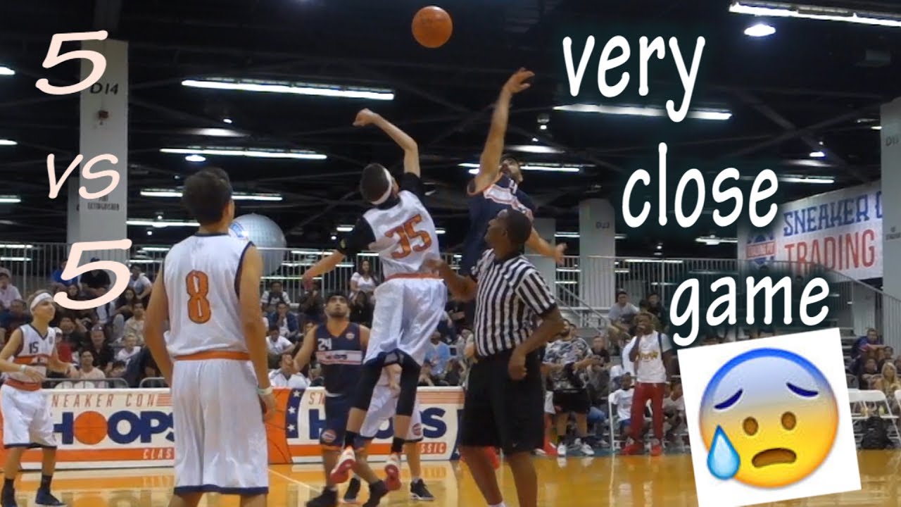 SNEAKER CON 5 VS 5 BASKETBALL GAME ! (I HAD A DOUBLE DOUBLE) - YouTube